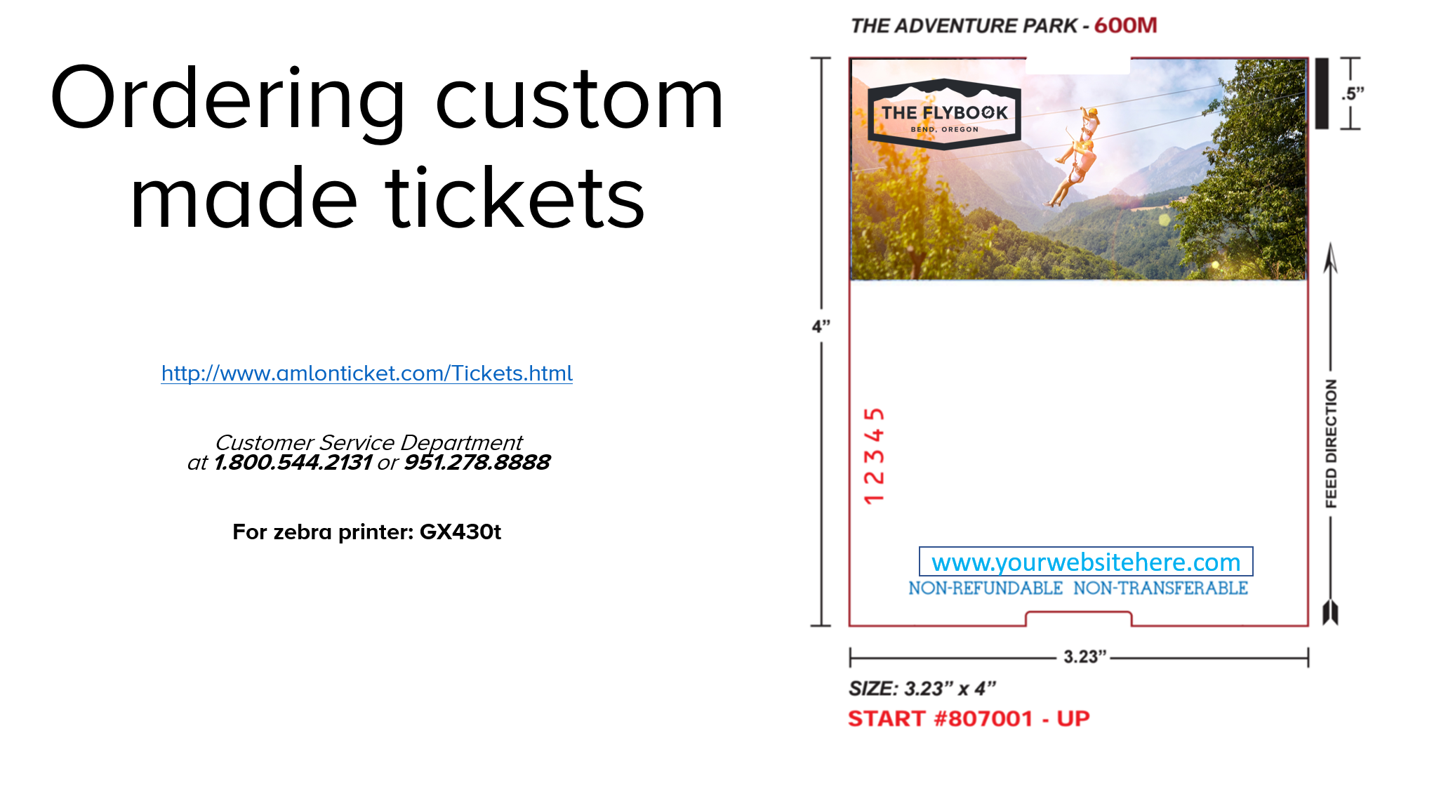 Tickets | Ordering Tickets for Zebra Printer – The Flybook