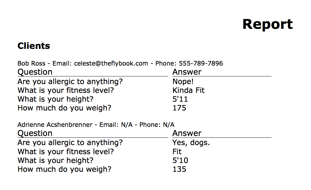 Tools | Manifest Report – The Flybook